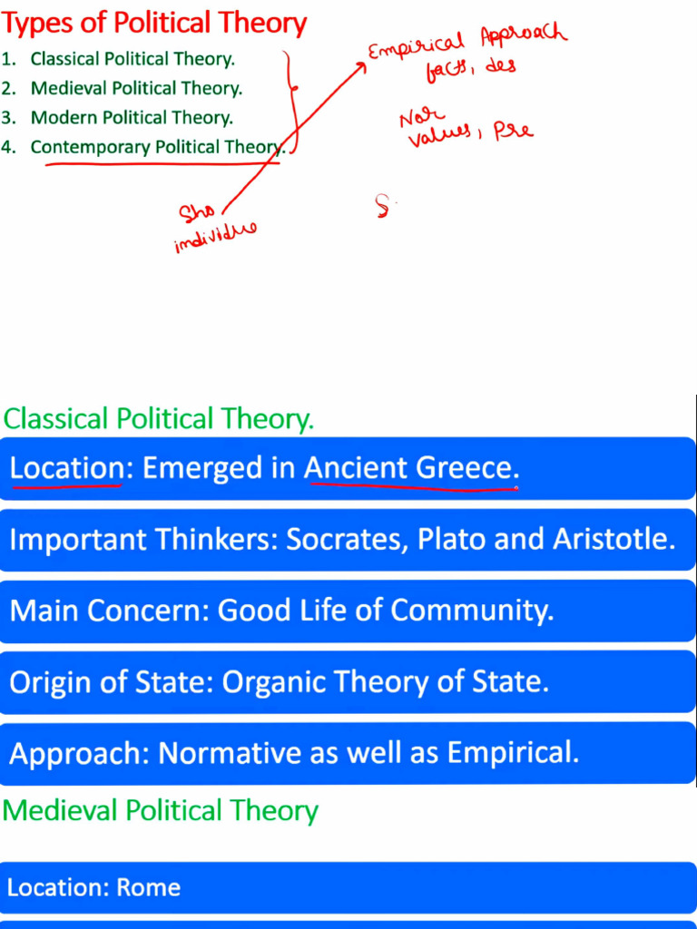Types of Political Theory | PDF