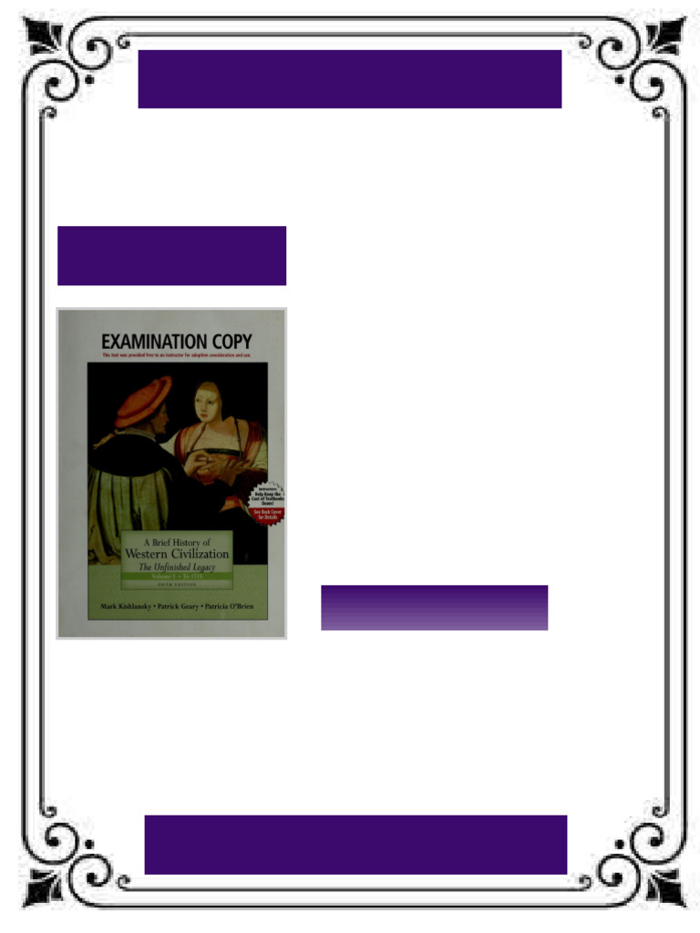 A Brief History Of Western Civilization The Unfinished Legacy ...