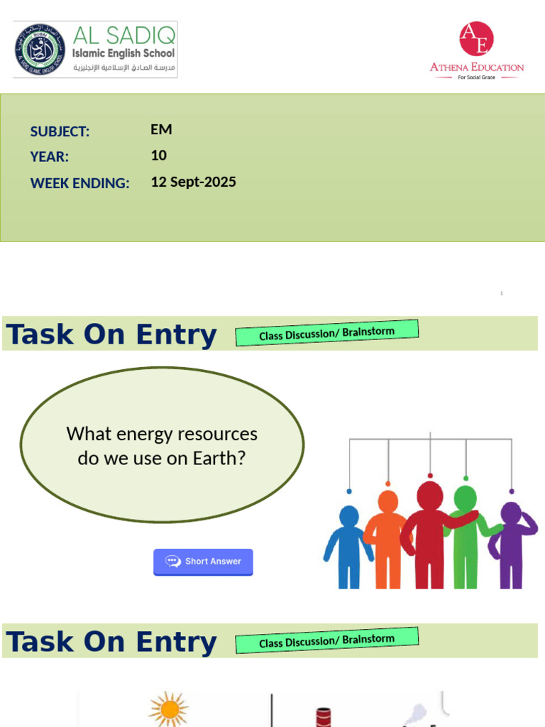 Energy Resources for Electricity Generation | PDF | Electricity ...