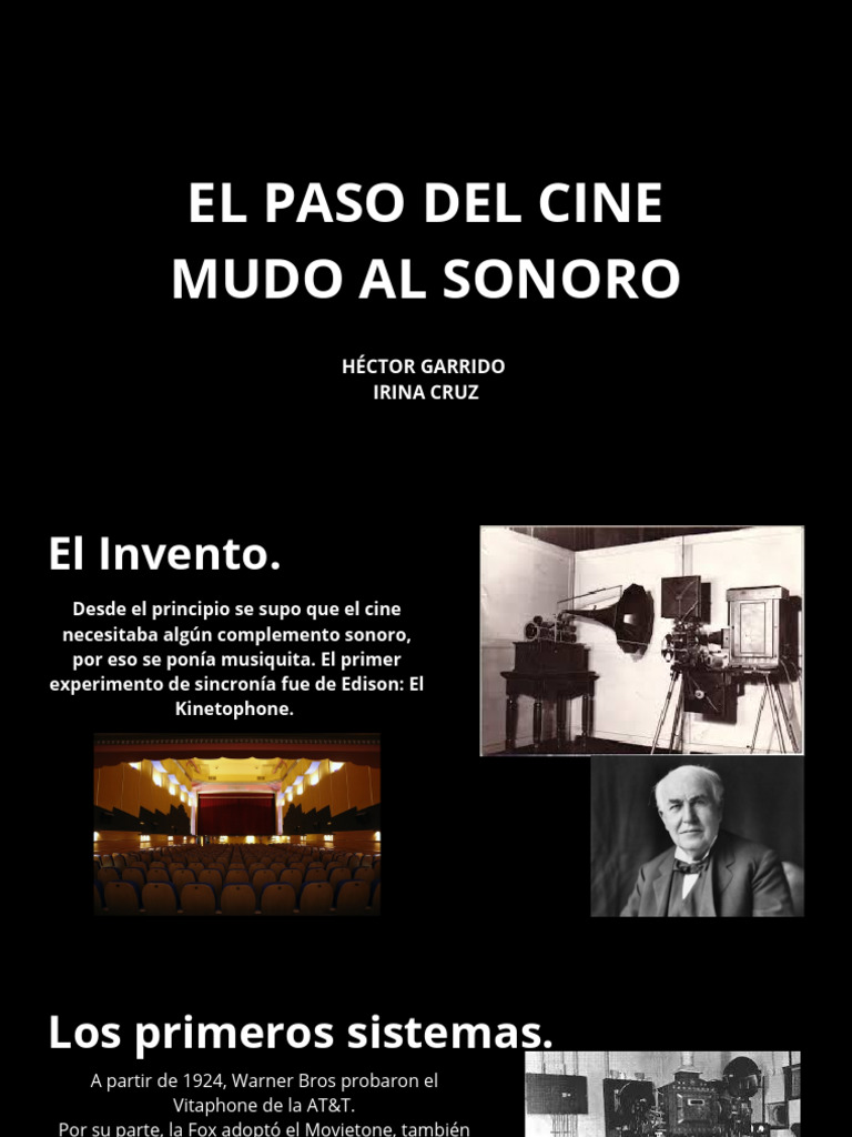 Transición del Cine Mudo al Sonoro | PDF | Película muda