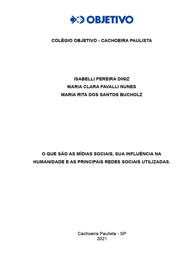 Trabalho 2 | PDF | Internet | Redes sociais