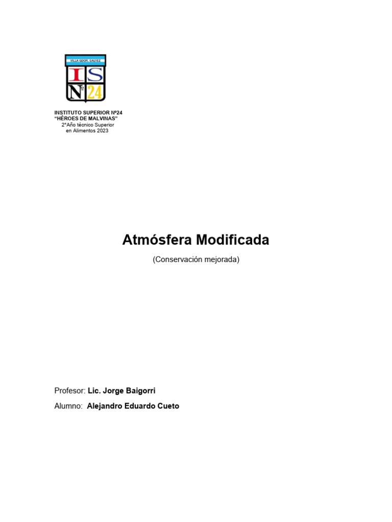 Atmósfera Modificada | PDF