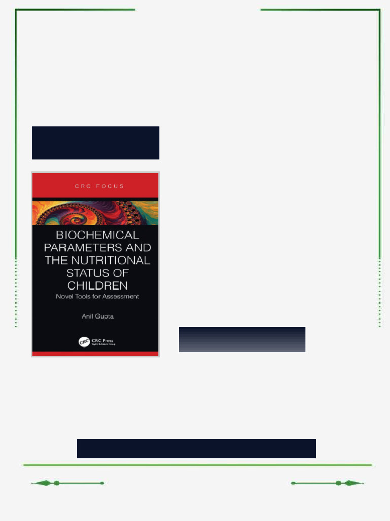 Biochemical Parameters and the Nutritional Status of Children-Novel ...