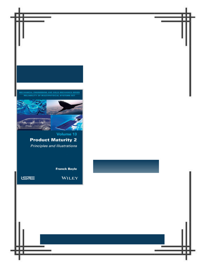 Product Maturity, Volume 2 : Principles and Illustrations 1st Edition ...