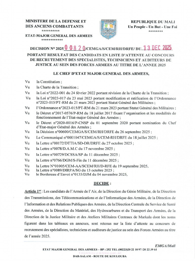 Liste d'Attente Armée de l'Air. PDF | PDF