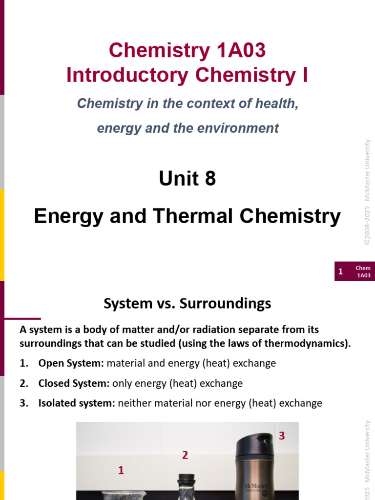 1A03 2025 08 Thermo Fullnotes | PDF | Heat | Chemical Reactions