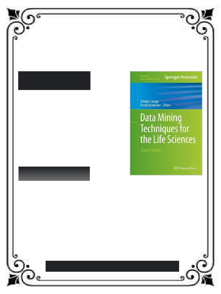 Data Mining Techniques for the Life Sciences 2nd Edition Oliviero Carugo eBook all formats ...