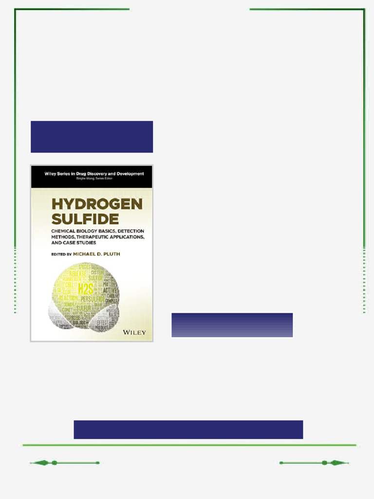 Hydrogen Sulfide: Chemical Biology Basics, Detection Methods ...