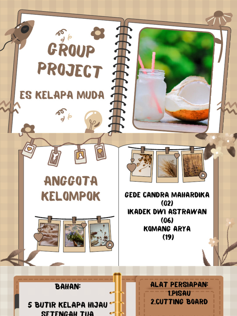 Brown and White Cute Group Project Presentation | PDF
