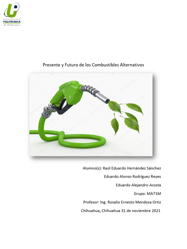 Futuro de los Combustibles Alternativos | PDF | Biocombustible | Biodiésel