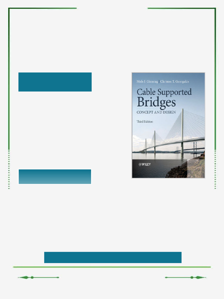 Cable Supported Bridges Concept and Design Third Edition Niels J ...