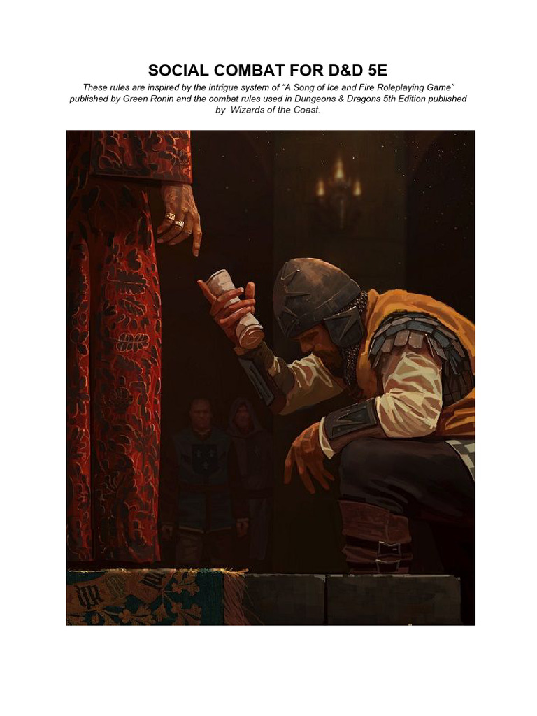[Utilidade] Social Combat | PDF | Dungeons & Dragons