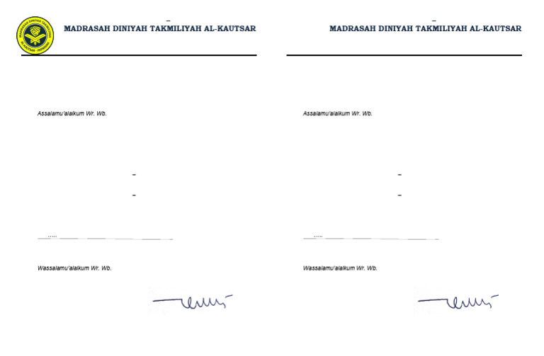Maklumat Kegiatan Akhir Semester 2024 | PDF