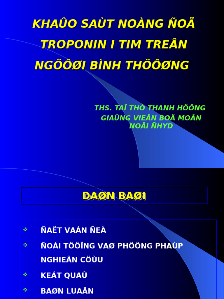 01 Troponin I Tim 31.03.05 | PDF