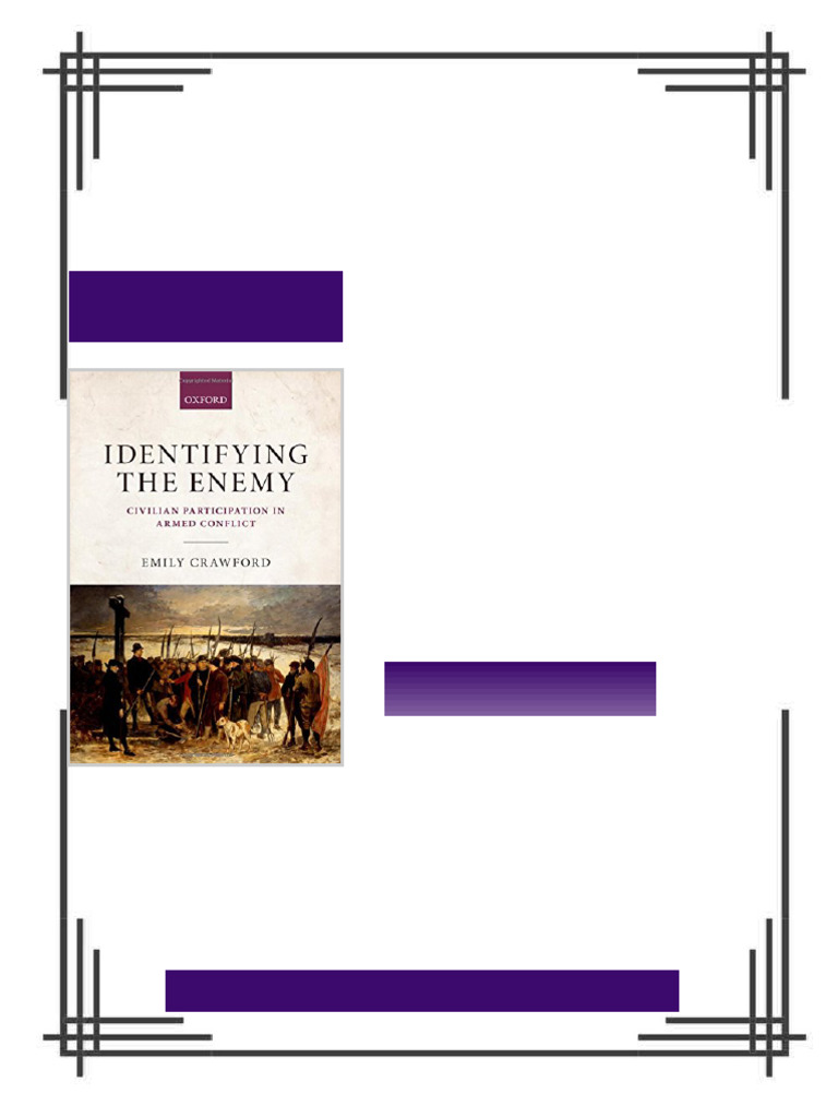 Identifying the enemy civilian participation in armed conflict 1st ...