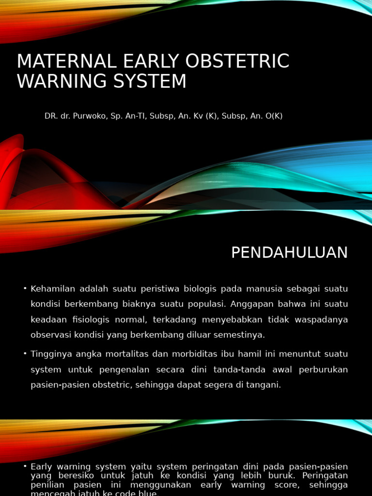 Sistem Peringatan Dini Kehamilan | PDF