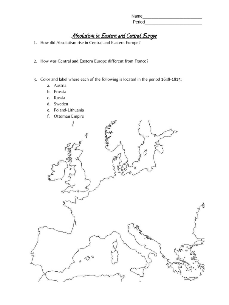 Absolutism in Eastern and Northern Europe | PDF | Kingdom Of Prussia ...
