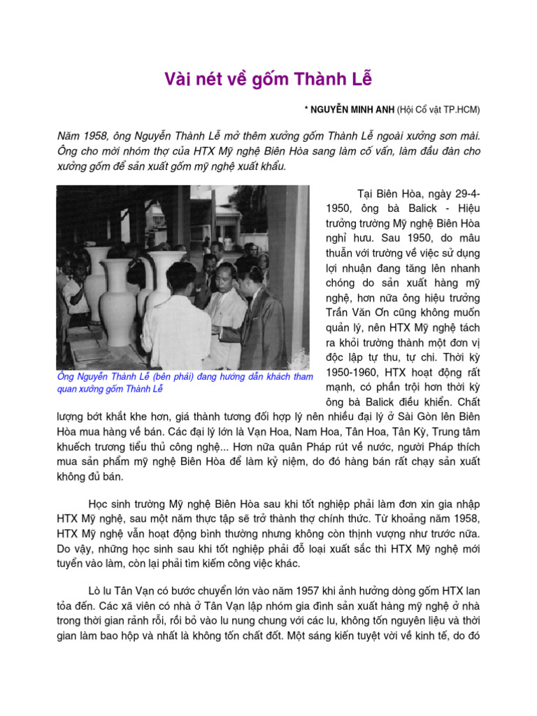 Vai Net Ve Gom Thanhle | PDF