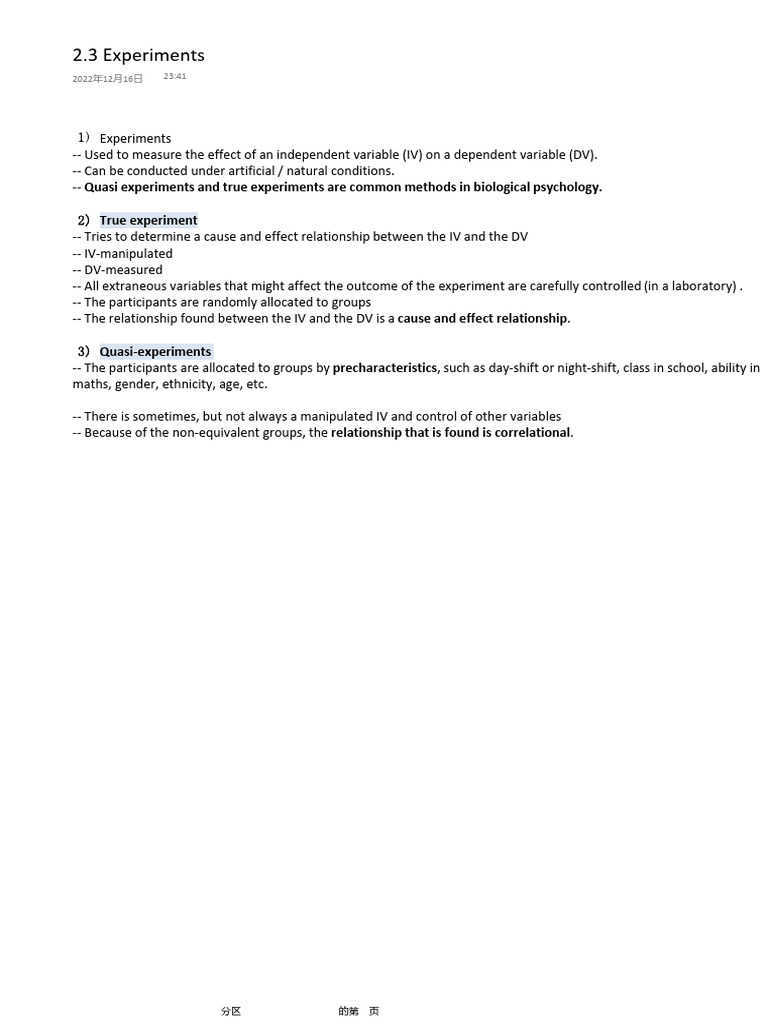 2.3 Experiments | PDF