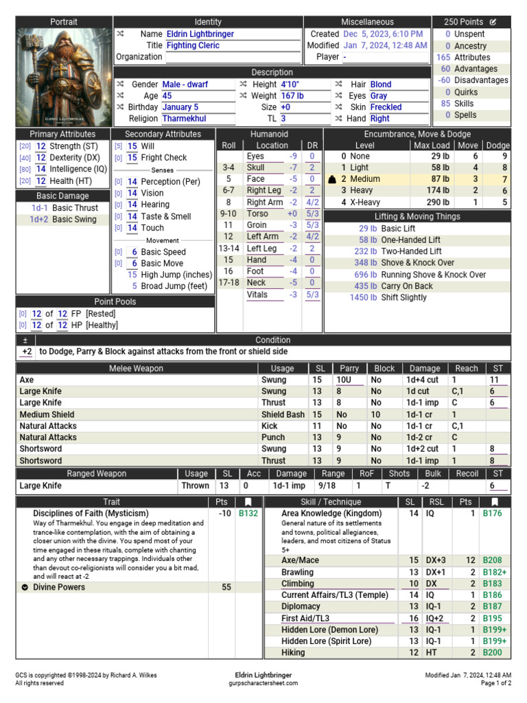 Eldrin Lightbringer | PDF
