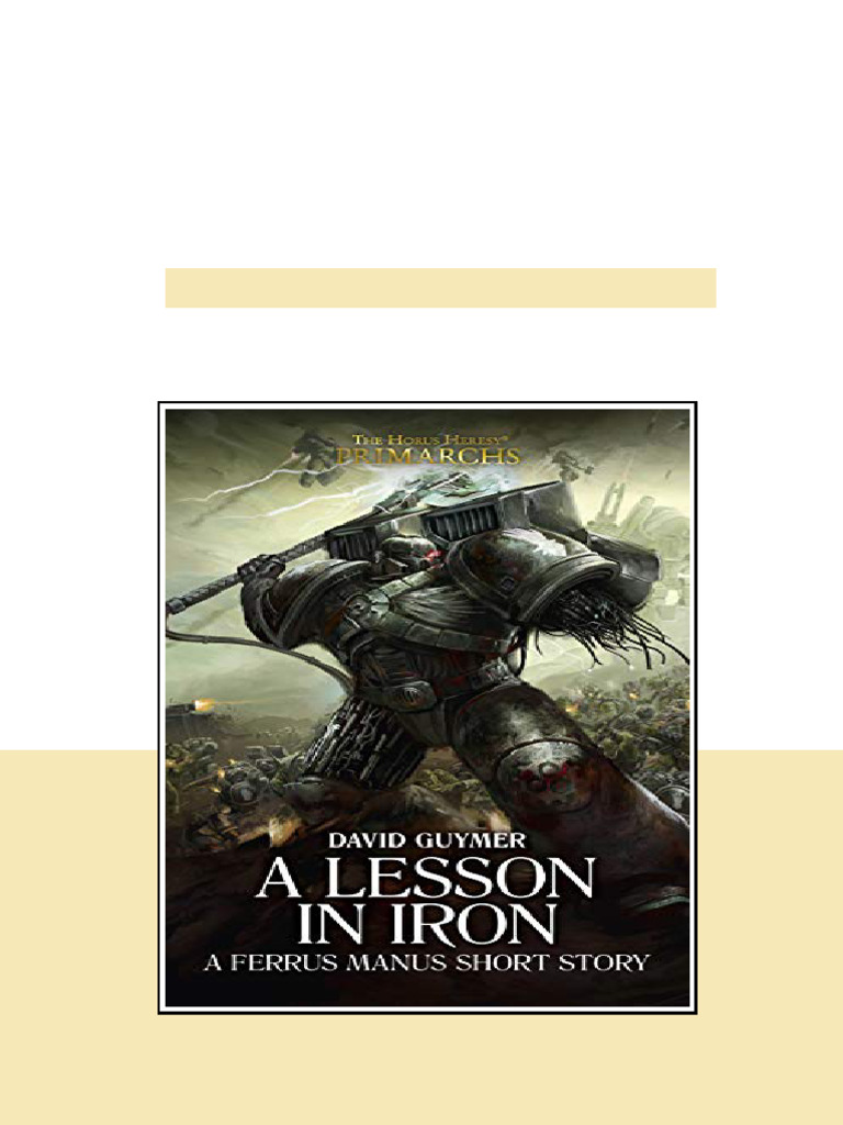 A Lesson In Iron Guymer David Ready to Read | PDF