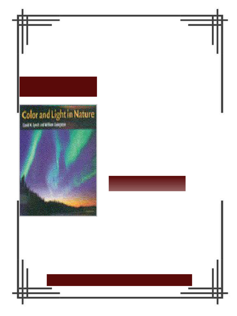 Color and Light in Nature 2nd Edition David K. Lynch ebook ...