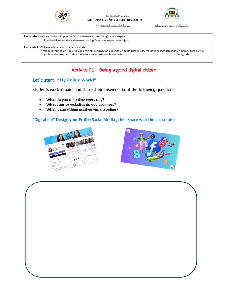 Digital Citizenship Activities for Students | PDF | Human Communication