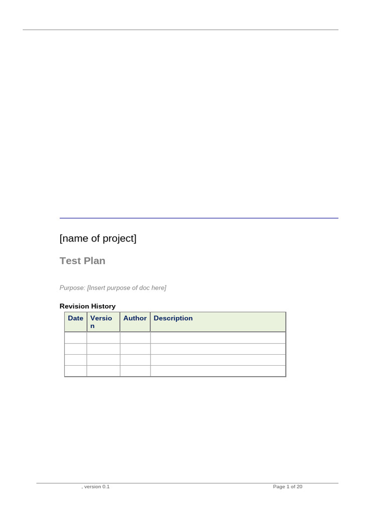 test-plan-template-04 | PDF | Software Testing | Databases