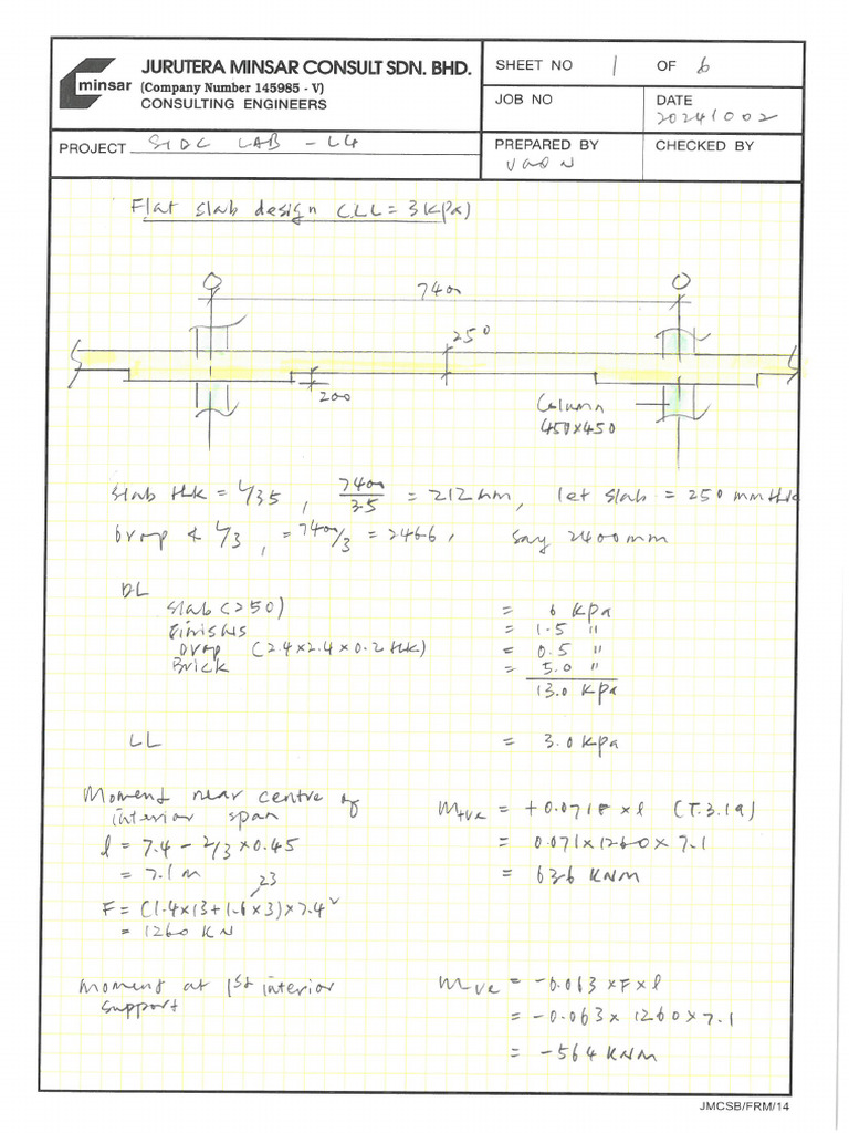 20241002_RC Flat Slab Design | PDF