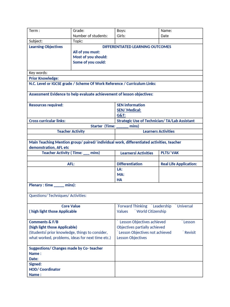 Week 3 Lesson Plan Descriptive Language-merged | PDF | Learning ...