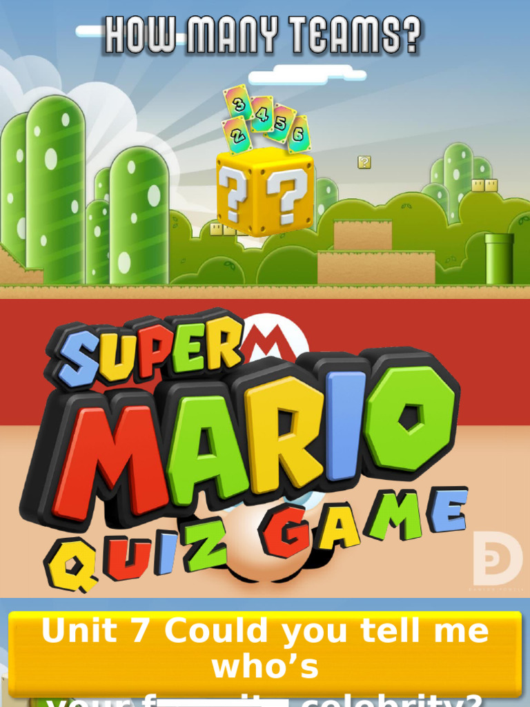 Super Mario Quiz Game - (DP) | PDF