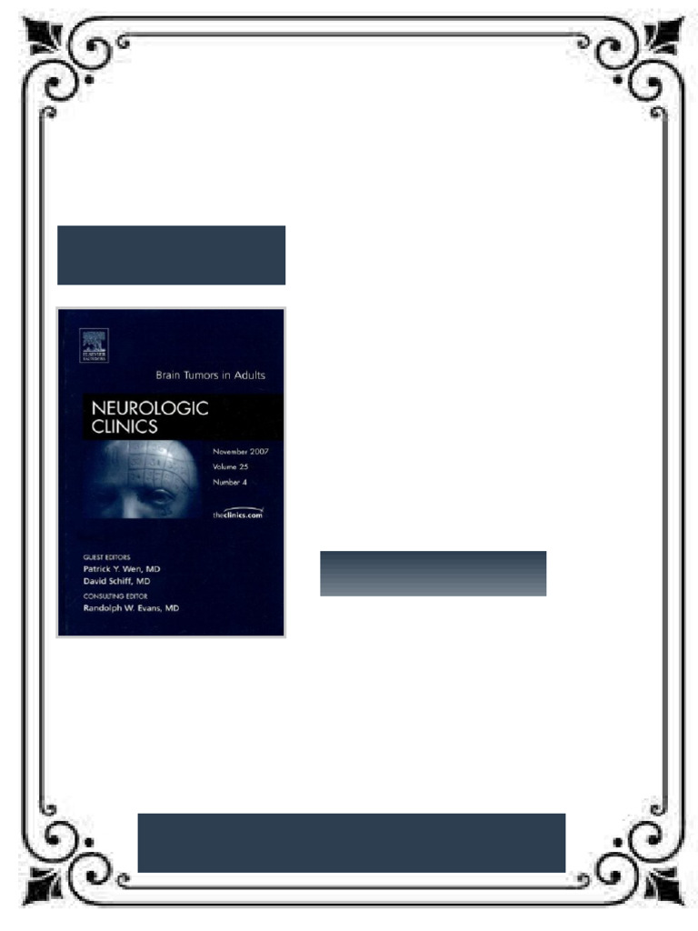Brain Tumors in Adults An Issue of Neurologic Clinics 1st Edition ...