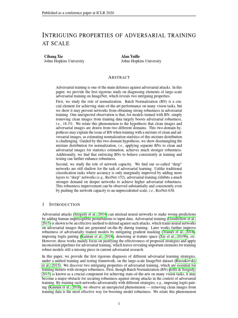 Adversarial Training Insights for Robustness | PDF | Robust Statistics ...