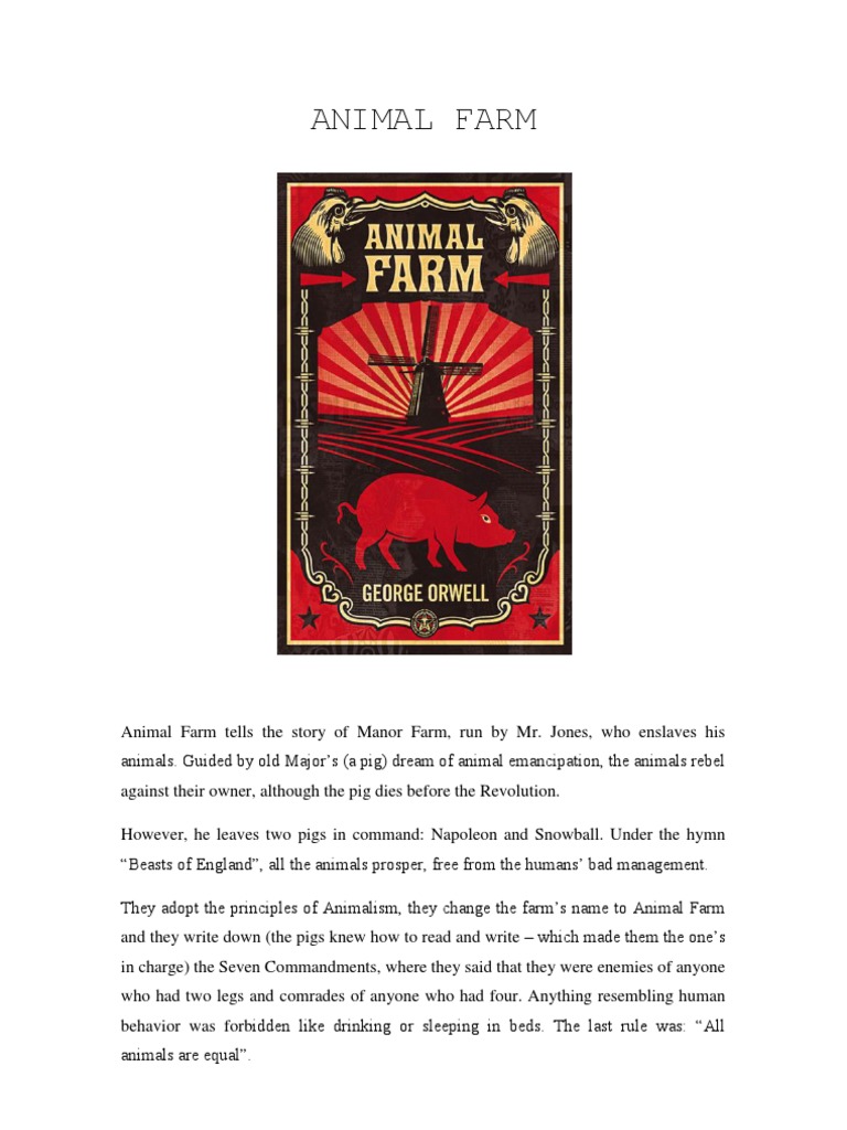 Animal Farm Tells The Story of Manor Farm | PDF | Politics (General)