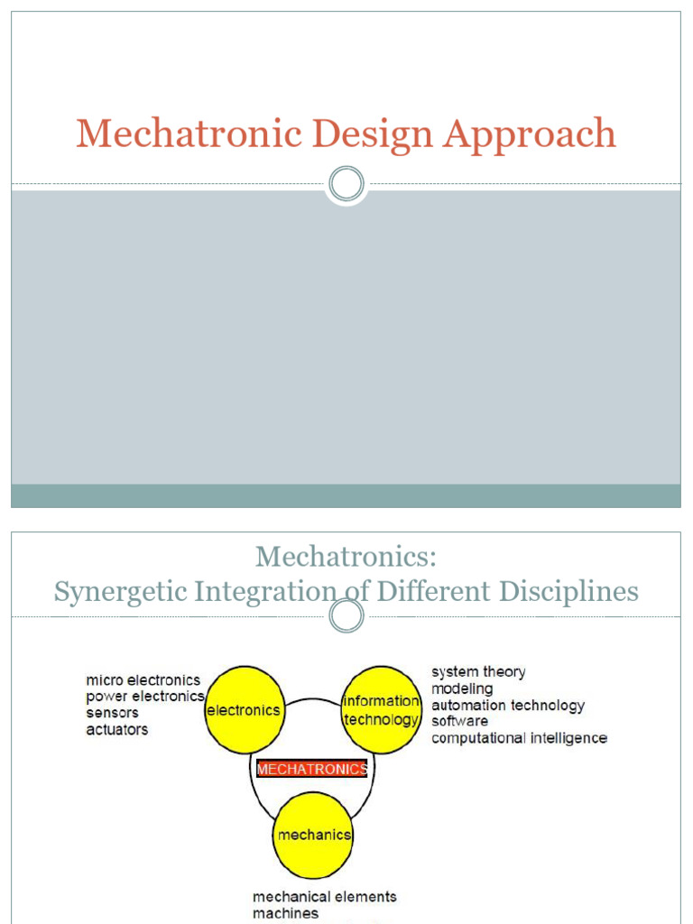 Mechatronic Design Integration Guide | PDF | Simulation | Mathematical ...