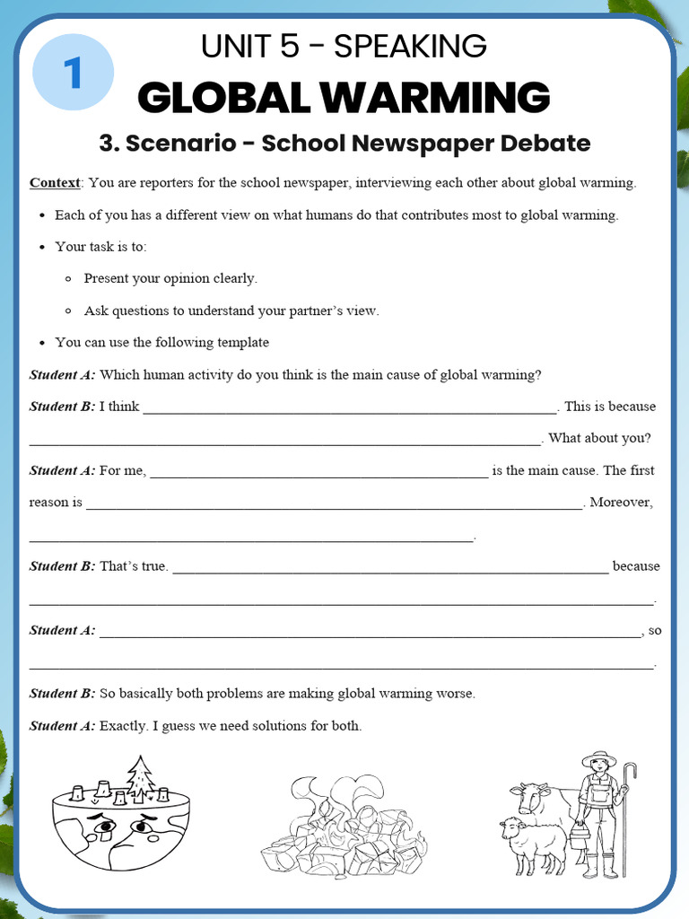 School Debate on Global Warming Solutions | PDF