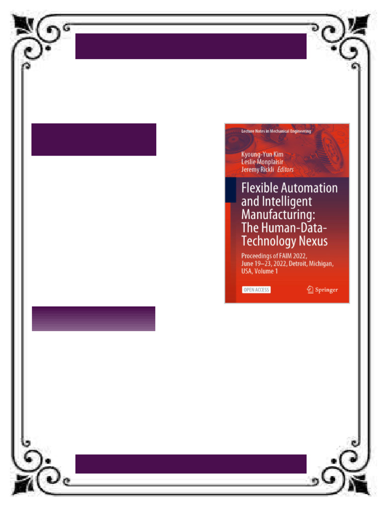 Flexible Automation and Intelligent Manufacturing: The Human-Data ...