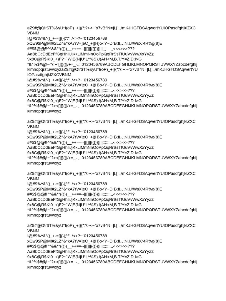 Random Character String Generator | PDF