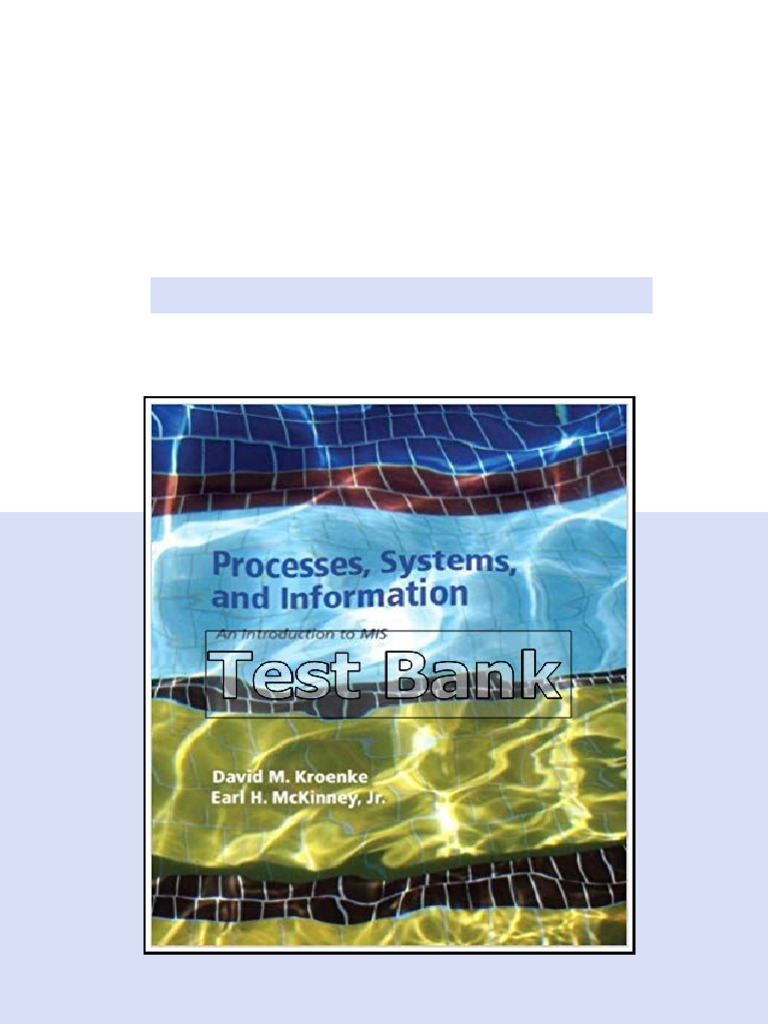 Processes Systems and Information An Introduction to MIS 1st Edition ...