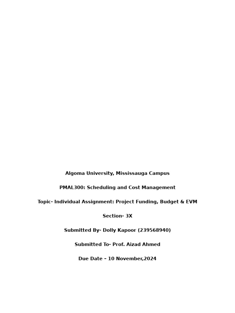 300-Unit-9-Budget and EVM | PDF | Net Present Value | Expense