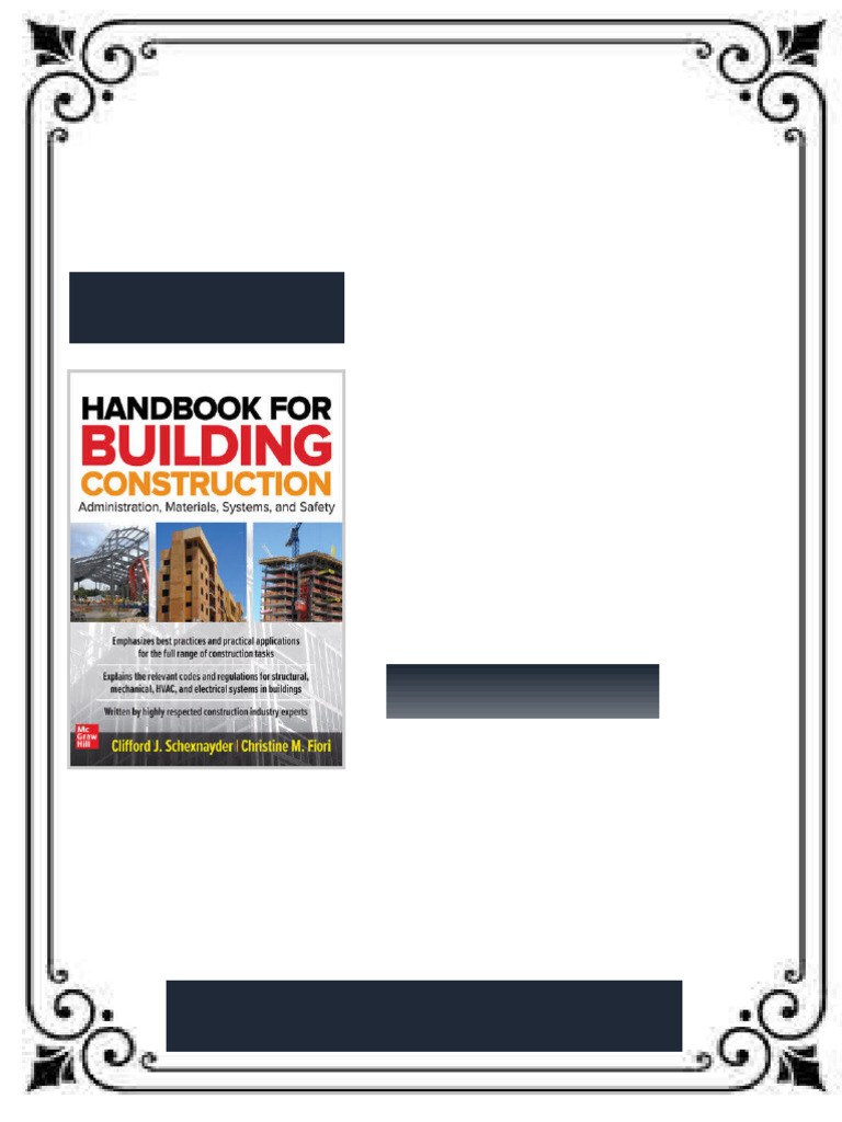 Handbook for Building Construction: Administration, Materials, Design ...