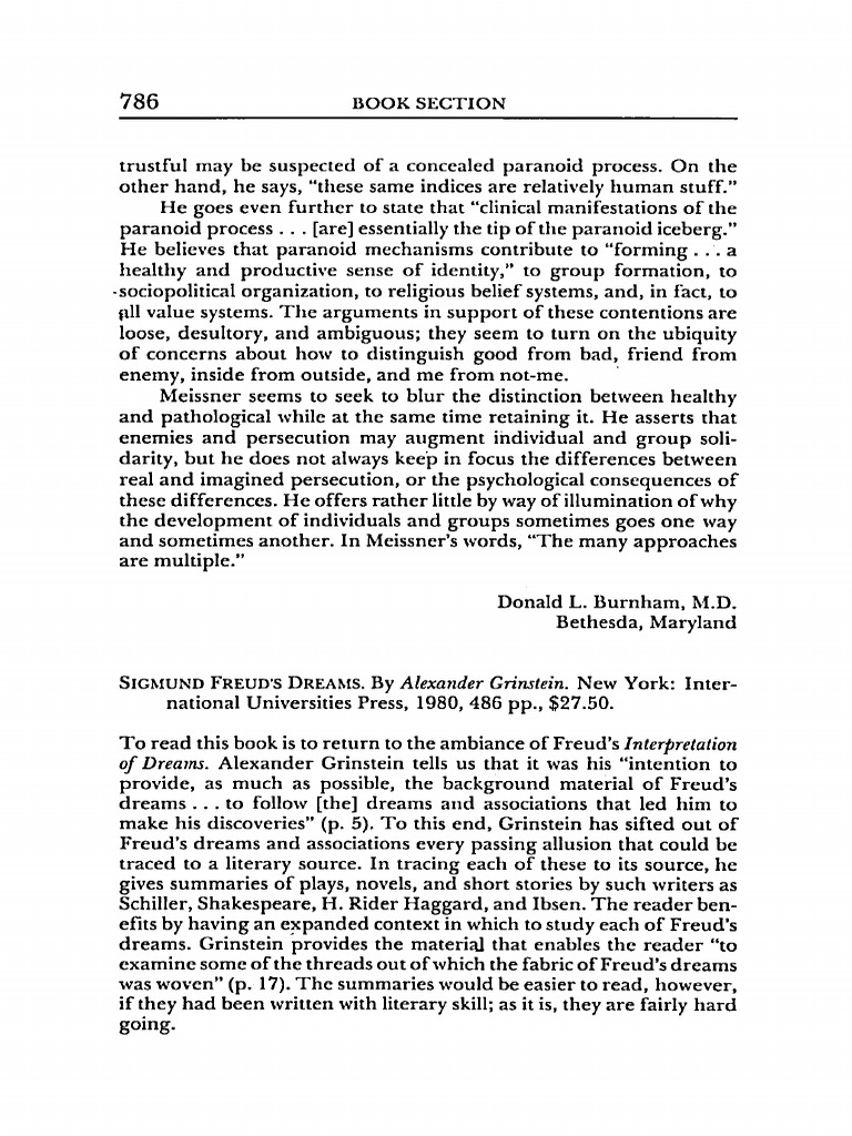 Freud's Dreams: Analysis and Themes | PDF | Sigmund Freud | Dream