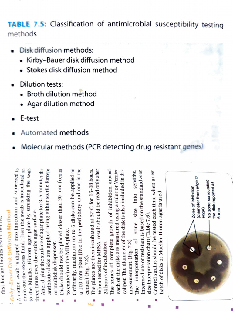 Antimicrobial Susceptibility Testing Methods | PDF | Laboratory ...