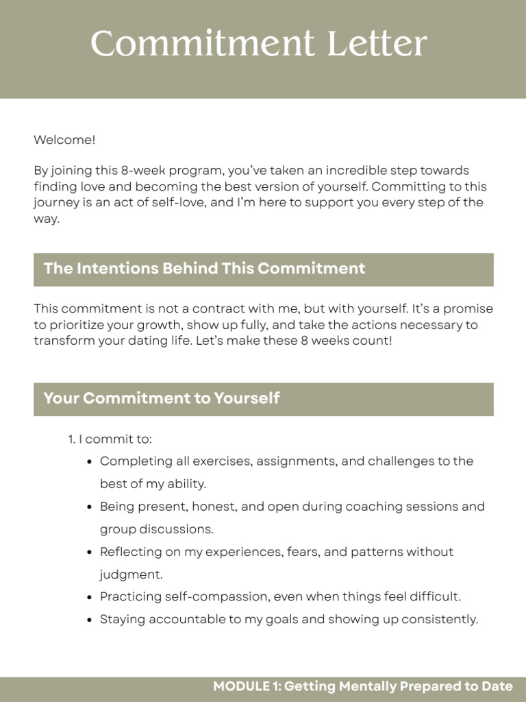 The Dating Manual Worksheets | PDF | Thought | Love