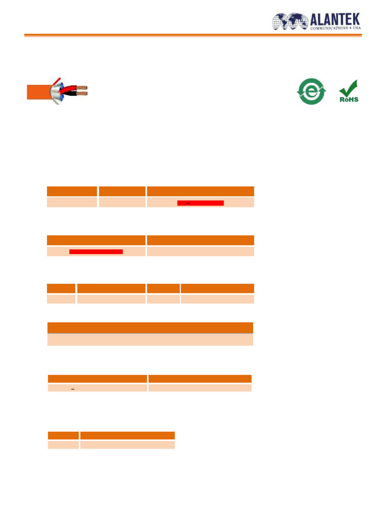 Fire Resistant Control Cable Specs | PDF | Insulator (Electricity) | Wire