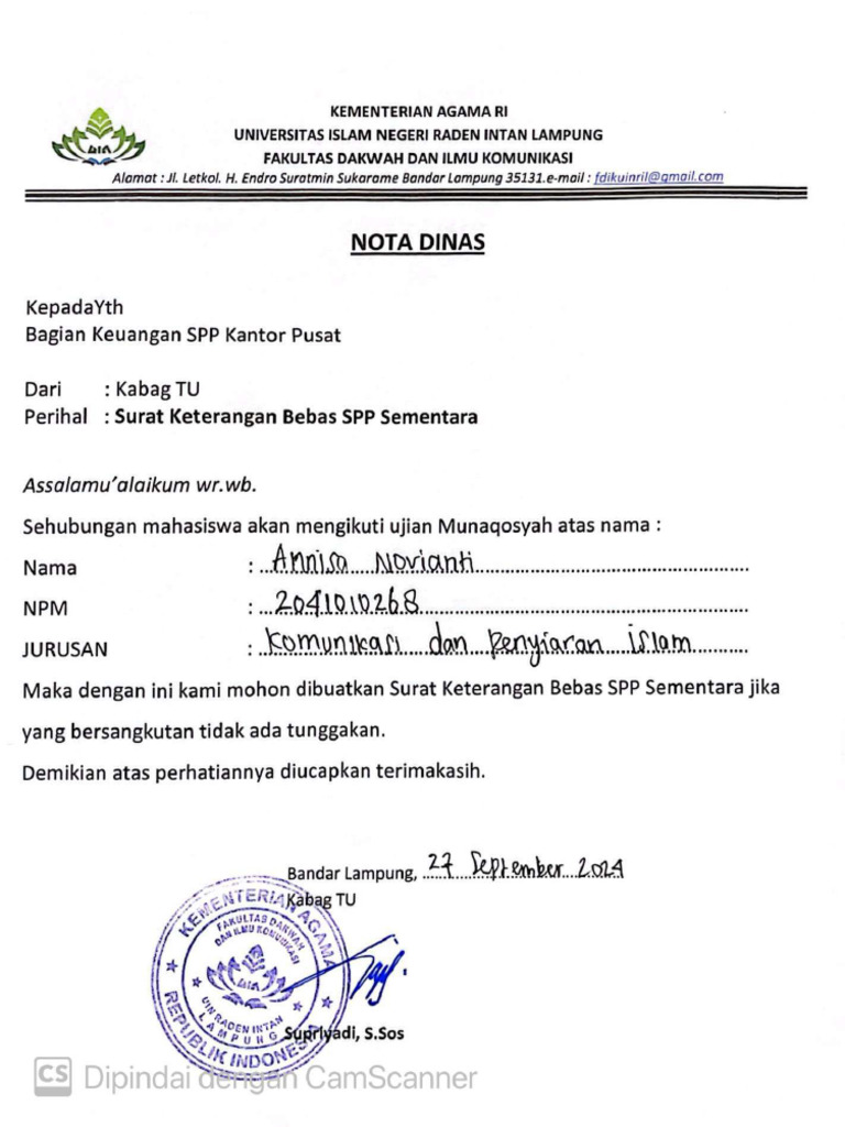Bebas Ukt Annisa Novianti | PDF