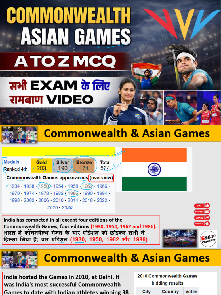 Commonwealth & Asian Games | PDF