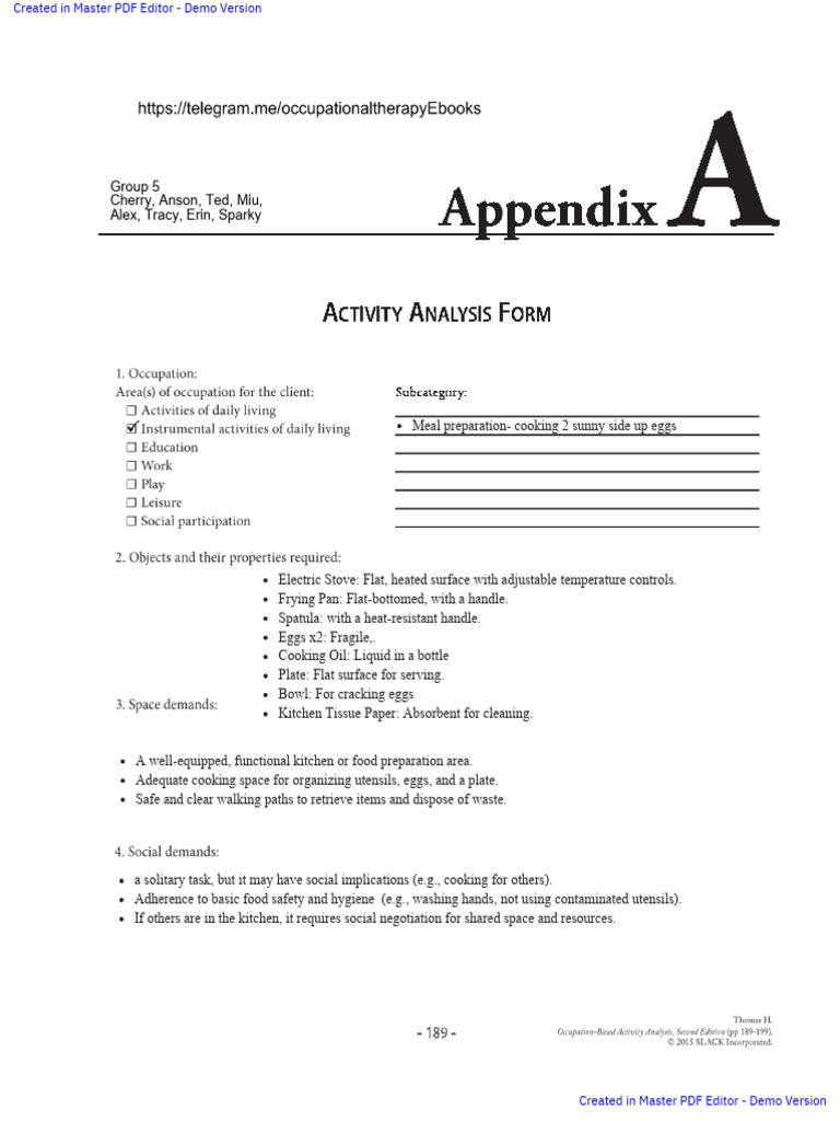 Group 5 - AA Form - With Name | PDF | Frying Pan | Kitchen Utensil