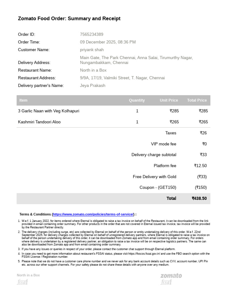 Order ID 7565234389 | PDF | Business