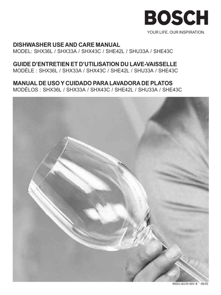 9000118149_B | PDF | Dishwasher | Cookware And Bakeware